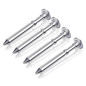 4 Pieces Polished Axles with Angled Head to Minimize Friction Compatible with Derby Cars Speed Axles