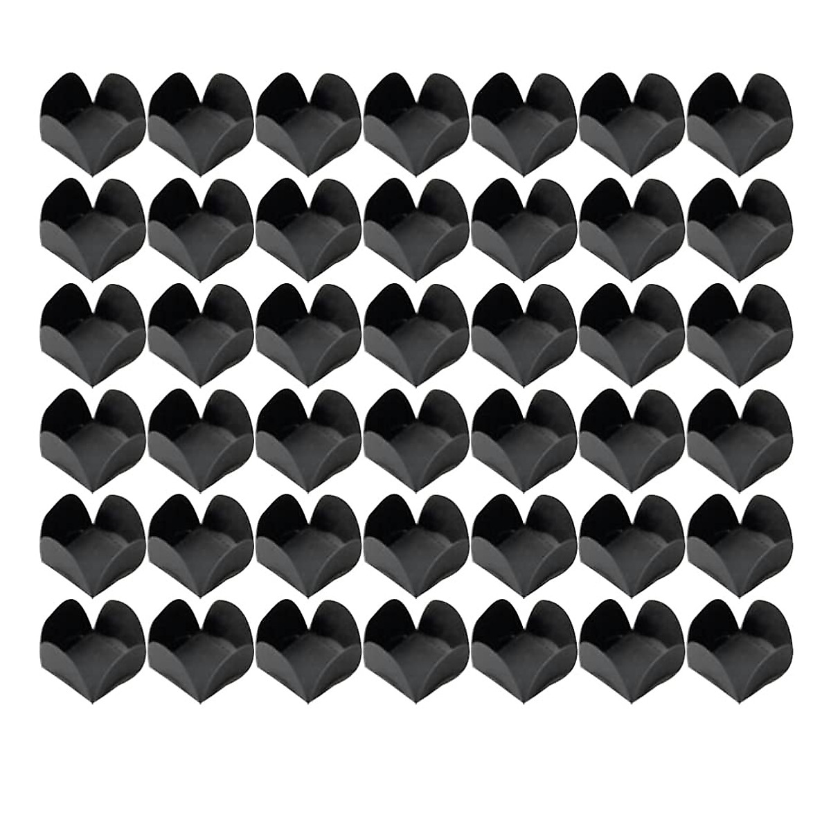 DOITOOL 200pcs Chocolate Wrappers Black Chocolate Paper Truffle Cups Paper Candy Cups Dessert Chocolate Packaging Liners for Wedding Birthday (Black)