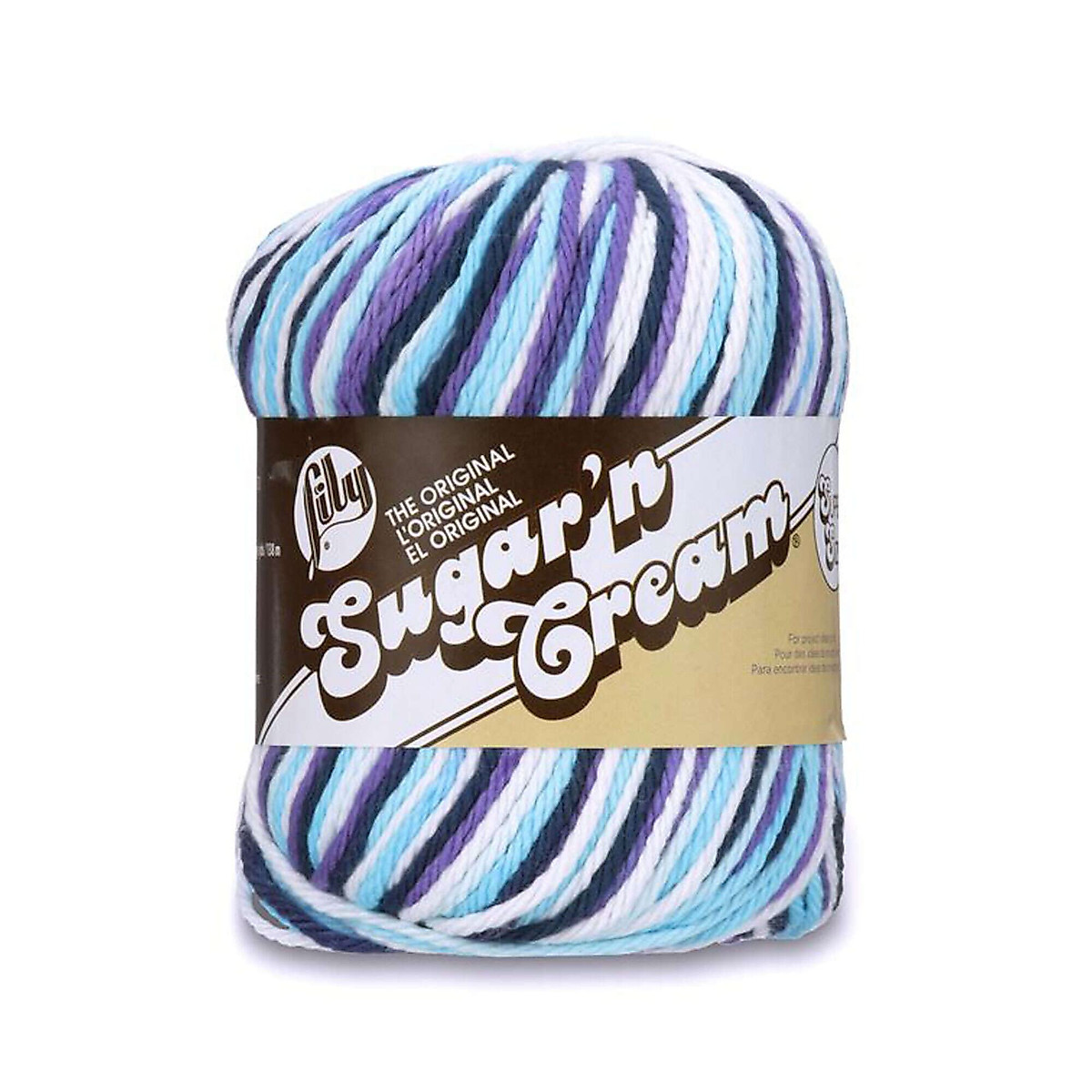 Lily Sugar 'n Cream Yarn - 100% Cotton - Assortment (Purple Pop)