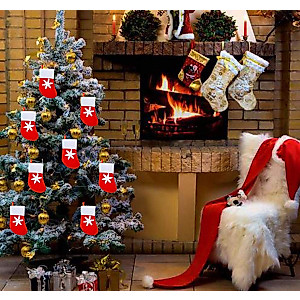 24 Packs Christmas Dinner Table Decorations, Mini Snowflake Tableware Holders, Christmas Socks Decoration Xmas Candy Pouch Bag Socks Stockings Knife Spoon Fork Bag for Christmas Party Decoration Gifts