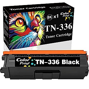 ColorPrint Compatible TN336 Toner Cartridge Replacement for Brother TN-336 TN336BK TN-336BK Used for HL L8350CDW L8250CDN L8350CDWT 4150CDN MFC L8600CDW L8850CDW 9970CDW Printer (1x Black, 1-Pack)
