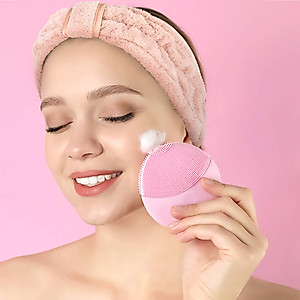 DOOBO 6pcs Microfiber Hairband, Fluffy Face Wash Headbands for Women, Spa Headbands for Skin Care, Yoga, Running, Exercise, Absorbent & Comfortable