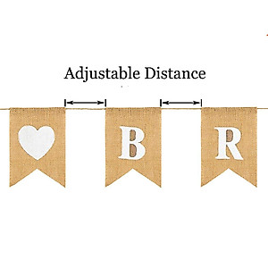 Bridal Shower Banner Decorations Burlap Bride to Be Sign Rustic Bunting Garland Backdrop for Bridal Shower Wedding Engagement Bachelorette Party Decor