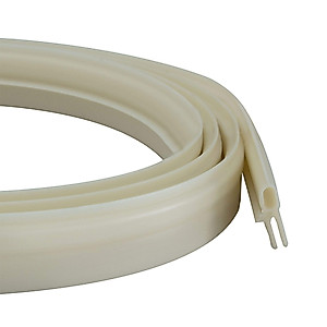 RecPro RV Roof Vent Seal White Vinyl Seal 51" RV Seal Replacement for Ventline, Hengs and Camco Roof Vents Made in America (2 Pack)