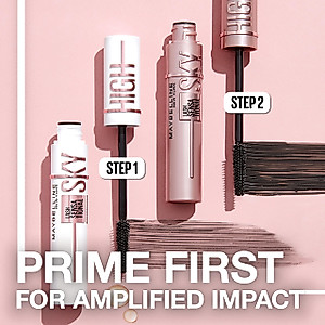 Maybelline Lash Sensational Mascara and Tinted Primer Set, Includes Cosmic Black Mascara and Soft Black Primer, 1 Makeup Gift Set