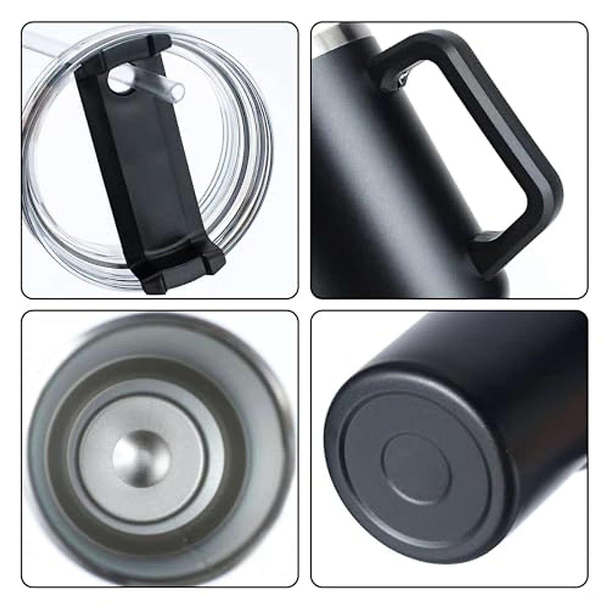 Personalized 40oz Tumbler with Handle Custom Tumbler Cup Colorful Sublimation Tumbler with Lid Straw Customized Stainless Steel Insulated Cup for Women Men Wife Husband Valentines Christmas Day Gifts