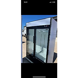 51" glass door merchandiser refrigerator beverage cooler swing door