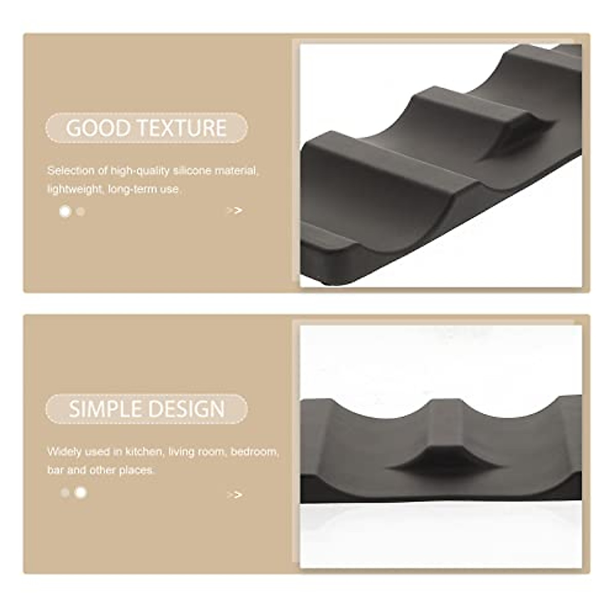 1pc Beer Storage Mat Beverage Refrigerators Stackable Soda Can Countertop Silicone Holder Freezers Wine Tray Car Stands Beer Holder Pantry Organizer Storage Rack Desktop