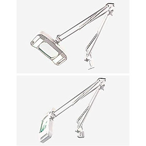 Magnifier, Makeup Light Magnifying Lamp with Stand Clamp Manicure Skincare Beauty Cosmetic Tattoo Manicure 10x Lighted Folding Magnifier Cold Light Salon Spa
