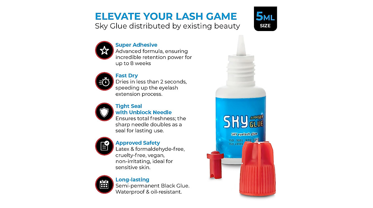 Professional 2 Pack Sky Glue S+ Eyelash Extension Adhesive
