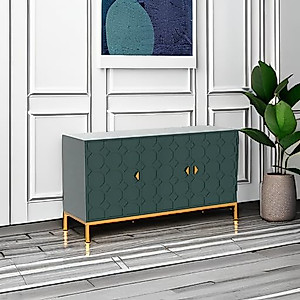 Boyel Living Sideboard Cabinet, Modern Storage Cabinet with 3-Door, Accent Cabinet for Living Room, Hallway, Entryway or Kitchen (Green)