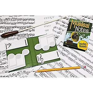 Musical Notes - Sheet Music Themed Sticky Notes Booklet