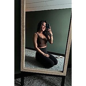 HeyNuts Pure&Plain 7/8 High Waisted Leggings for Women, Athletic Compression Tummy Control Workout Yoga Pants 25'' Black XXS(00)