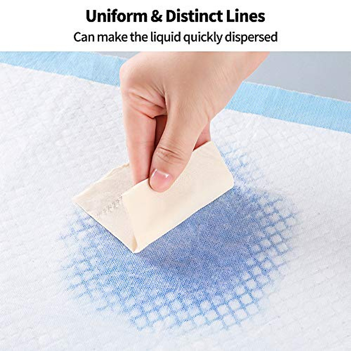 Amakunft Rabbit Pee Pads, Pet Toilet/ Potty Training Pads, Super Absorbent Guinea Pig Disposable Diaper for Hedgehog, Hamster, Chinchilla, Cat, Reptile and Other Small Animal (20pcs-18 x13, Blue)