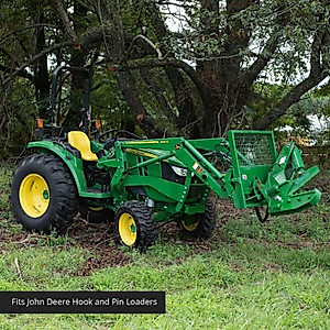 Titan Attachments 12" Rotating Tree Shear Attachment 5" Cylinder for JD Hook and Pin Loaders