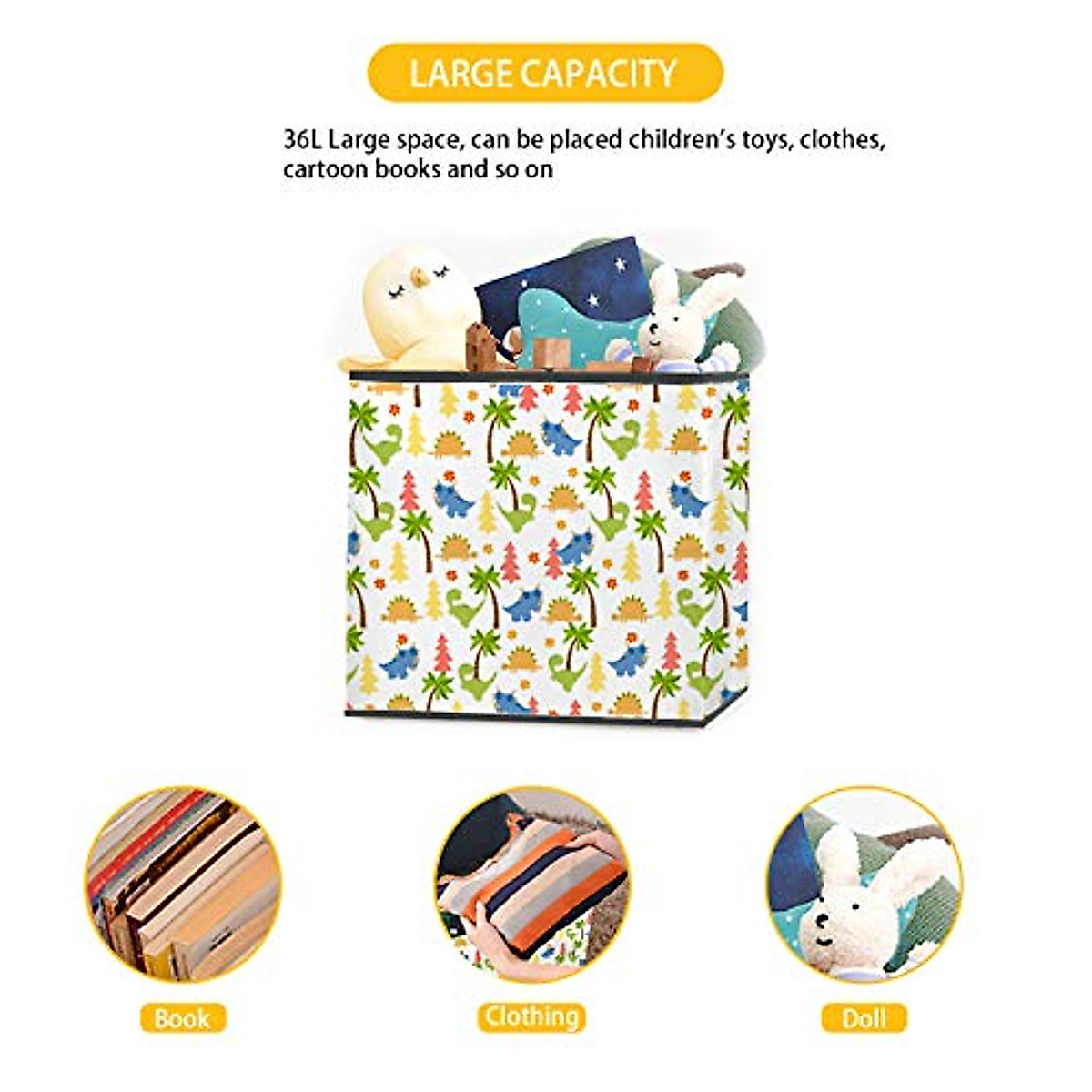 Dremagia Sunflower Collapsible Storage Bin/Box/Organizer/Cube/Basket, Toy Chest, You are My Sunshine