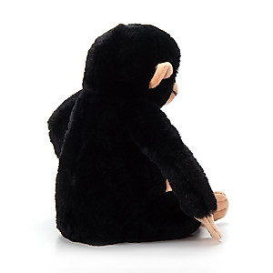 The Petting Zoo Chimp Stuffed Animal Plushie, Gifts for Kids, Wild Onez Zoo Animals, Zoologee Chimp Plush Toy 12 inches