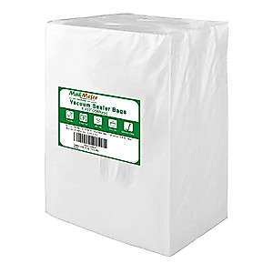 MakMeFre 200 Quart Size 8"x12" Vacuum Freezer Sealer Bags for Food, BPA Free, Heavy Duty Commercial Grade, Sous Vide Vaccume Safe,Vaccume Seal Pre-Cut Bag