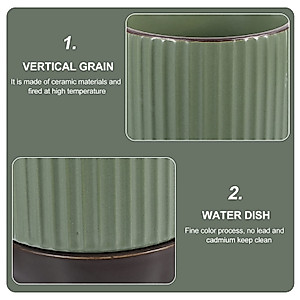 PAREKS Sunflower Decor Kitchen Chopsticks Holder Basket Ceramic Utensil Drying Rack Draining Cutlery Spoons Cage Tableware Organizer Caddy Spoon Forks Box Green Utensil Holder/1032