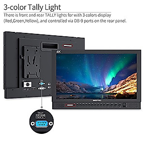 SEETEC P173-9HSD 17.3 Inch 1920x1080 Desktop Monitor for Broadcast LCD Monitoring with 3G-SDI HDMI AV YPbPr