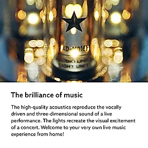 BALMUDA The Speaker | Portable Bluetooth Speaker | Clear 3 Dimensional Sound with Light Features