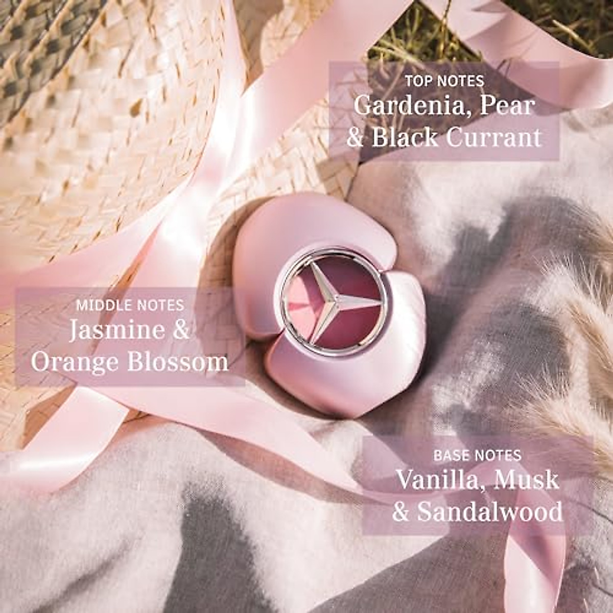 Mercedes-Benz Woman - Elegant Fragrance With Sweet, Floral, Fruity Notes - Mesmerize The Senses With Original Luxury Women's Eau De Toilette Spray - Endless Day Through Night Scent Payoff - 3 OZ