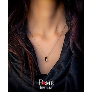 Pome Anubis Pendant Necklace in Solid 14k Gold, Made in America (Pendant Only, Yellow Gold)