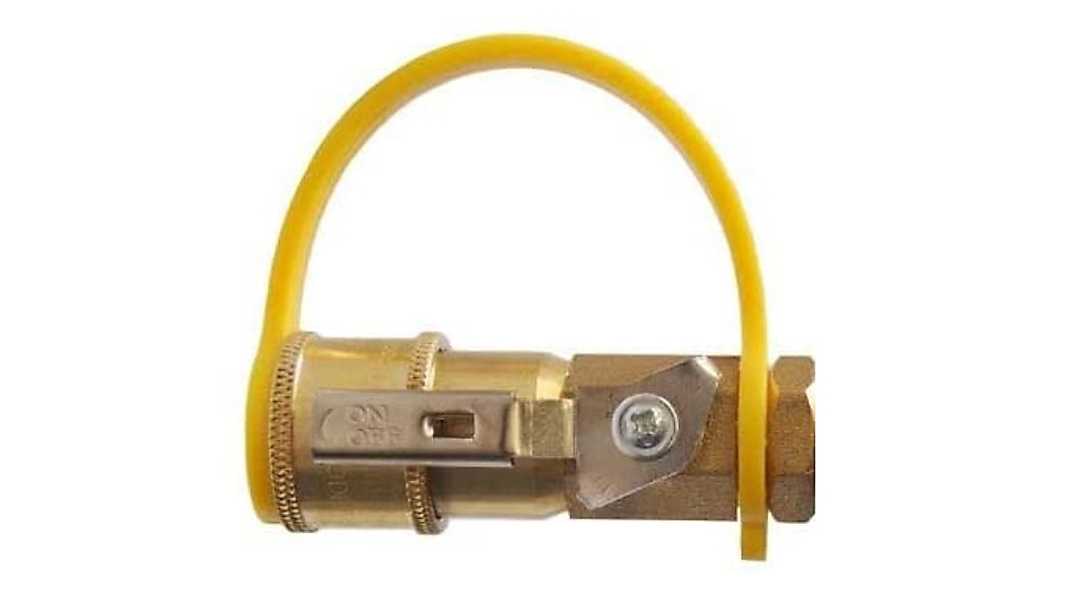 Propane Quick Connect Fitting w/ Valve | Solid Brass LP Gas Adapter