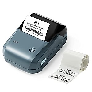 2 Inch Label Printer B1 with Tapes, Bluetooth Thermal Labels Maker Small Business Sticker Printers, Suits for All Purpose Labels Barcode Price Text, Compatible with iOS & Android