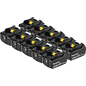 Makita BL1850B-10 18V LXT Lithium-Ion 5.0Ah Battery, 10/Pk