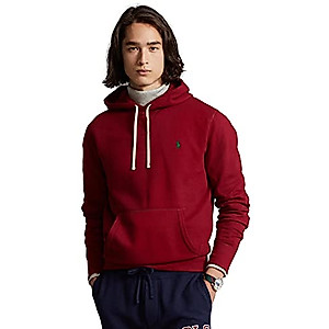 Polo Ralph Lauren Mens Cabin Fleece Hoodied Sweatshirt (XL, Redwine) Red Wine, X-Large