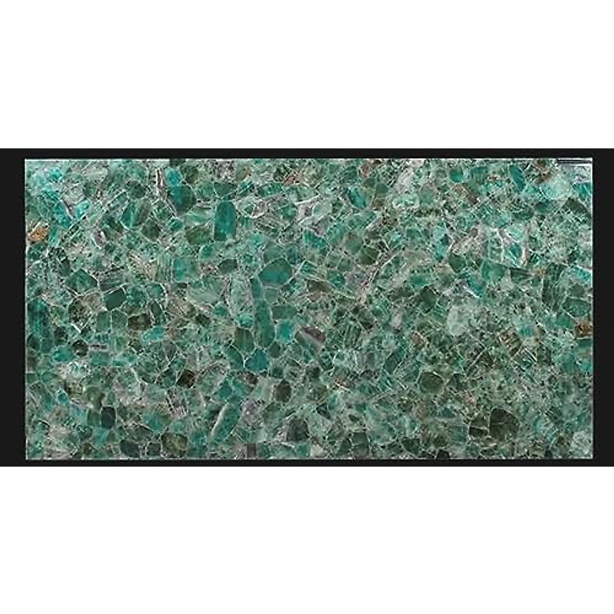 36 x 60 Inches Unique Resin Art Office Meeting Table Top Marble Rectangle Dining Table from Indian Ancient Art and Crafts