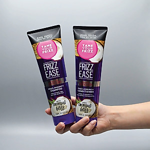 John Frieda Frizz Ease Beyond Smooth Frizz-Immunity Conditioner, 8.45 Ounces, Anti-Humidity Conditioner, Prevents Frizz, with Pure Coconut Oil