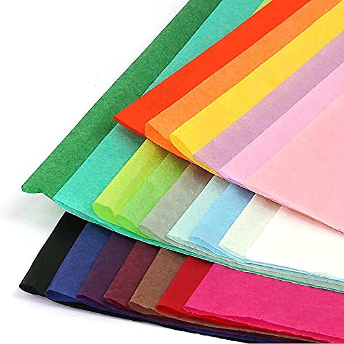 AZOWA Gift Tissue Paper Wrapping Tissue Paper for Gift Bags(20x29 In,Orange,120 Sheets)