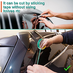 Frienda Vinyl Wrap Cutting Tape Edge Detailer Finish Line Vinyl Wrap Tool Car Wrap Tape for Car Auto Motorcycle Boat Graphic Decal(33 ft)