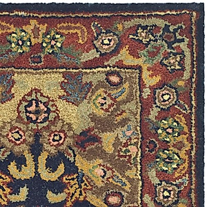 SAFAVIEH Heritage Collection 2' x 3' Multi / Burgundy HG911A Handmade Traditional Oriental Premium Wool Accent Rug