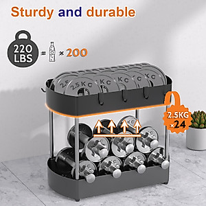 SKYSEN 2 Pack Under sink organizer, under kitchen/bathroom sink organizers and storage, under cabinet storage, Upgrade strengthening structures- Anti rust- 10 Hooks included- Black(uso-2)