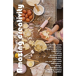 Baker Buddy Unicorn Kids Baking Set with storage case, real working utensils, cookie cutters, and baking supplies, beautiful unicorn apron for kids