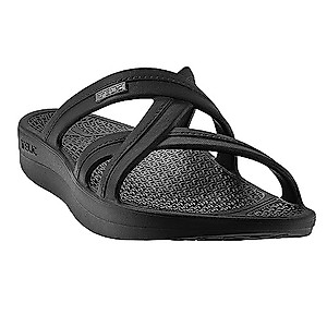 TELIC Women's Mallory Slide Sandals - Lightweight, Waterproof, Arch-Supporting, Impact-Reducing - Great for Pool, Beach & Everyday Wear