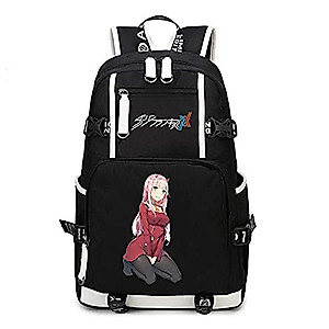 ISaikoy Anime Darling in the FranXX Cosplay Backpack Bookbag Daypack School Bag Shoulder Bag