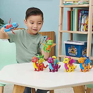 Spin Master 6063594 PAW Patrol Rescue Knights Skye and Dragon Scorch Action Figures, Set of 2