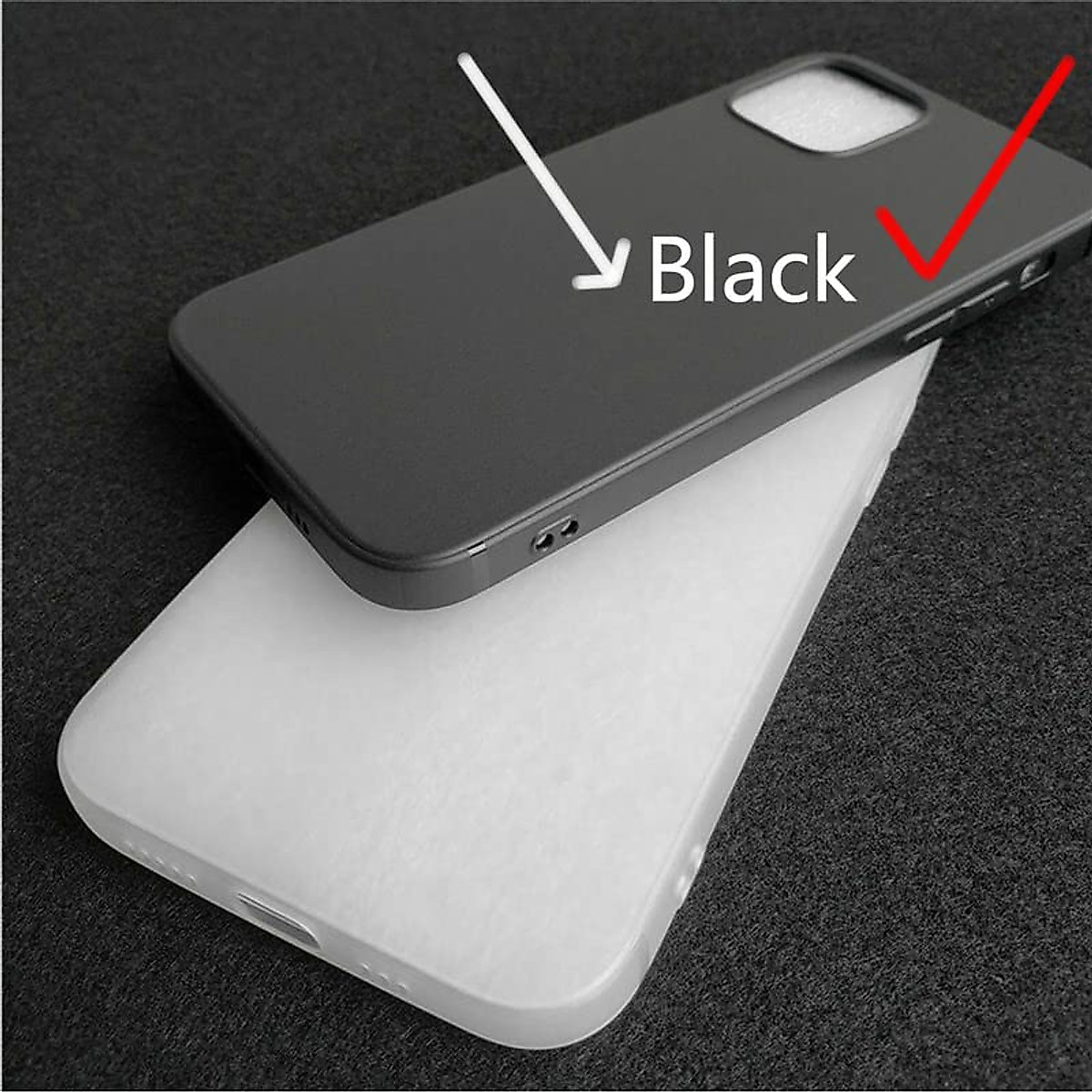 AQGG Case for Motorola ThinkPhone [6.60"] Phone Cases, Soft Silicone Bumper Shell Black Flexible Rubber Phone Protective Cases TPU Cover for Motorola ThinkPhone -Black