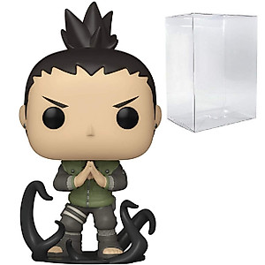 POP Naruto Shippuden - Shikamaru Nara Funko Pop! Vinyl Figure (Bundled with Compatible Pop Box Protector Case) Multicolored 3.75 inches