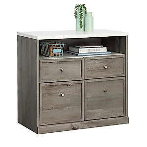 Sauder Craft Pro Series Craft Storage Cabinet with Drawers & Shelf, Mystic Oak Finish