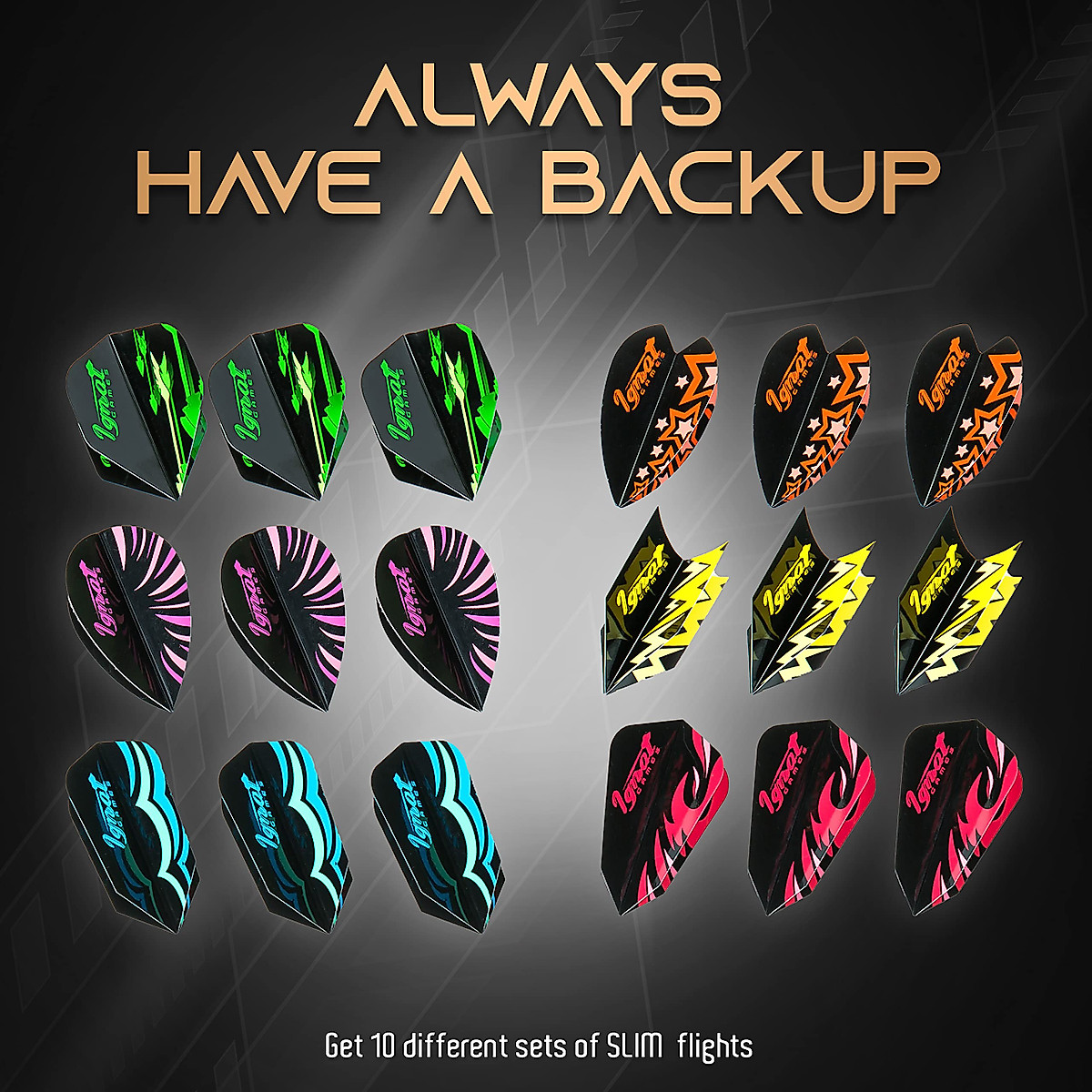 IgnatGames Dart Flights and Accessories – Comprehensive Darts Accessories Kit with Different Darts Flights and Flights Protectors, Shafts, Rubber O’Rings and Versatile Darts Tool