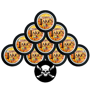 DC Crafts Nation Skin Can Cover Jolly Roger with 10 Cans Jake's Mint Chew Apricot Pouches