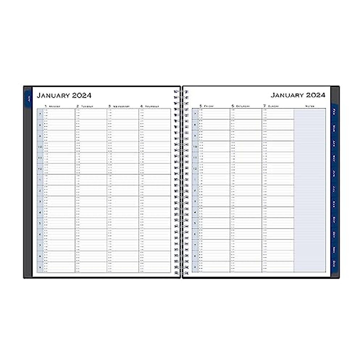 Blue Sky 2024 Weekly and Monthly Appointment Book and Planner, 8.5" x 11", Flexible Cover, Wirebound, Passages (100009-24)