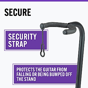 On-Stage XCG4 Black Tripod Guitar Stand, Single