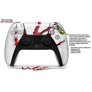 WraptorSkinz Skin Wrap compatible with Sony PS5 DualSense Controller WraptorSkinz WZ on White (CONTROLLER NOT INCLUDED)