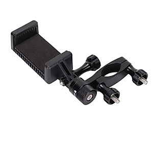 Bike Camera Holder, 360 Degree Rotation Motorcycle Camera Bracket Corrosion Resistance Slip Resistance Pad for Sports Camera